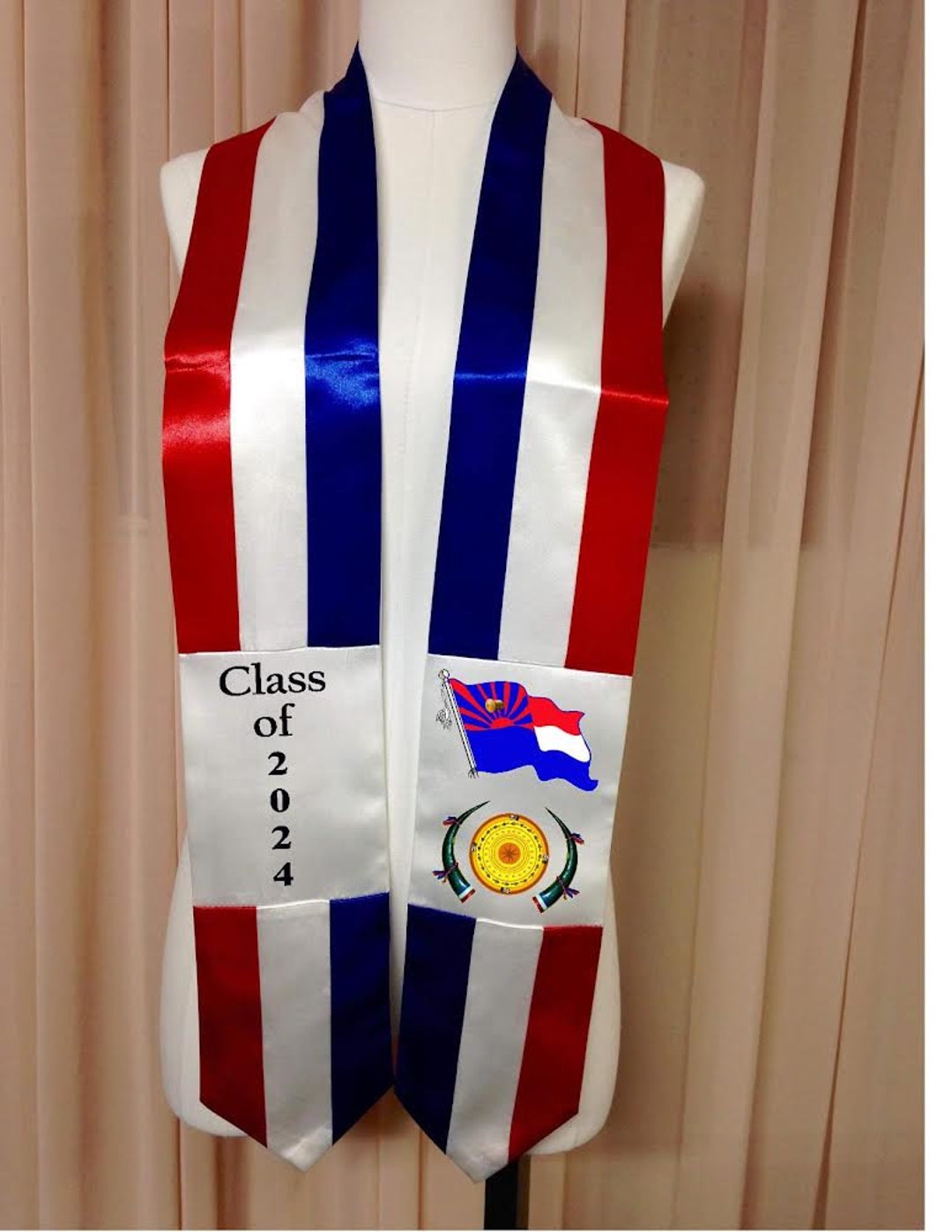 Karen Flag Stripped Graduation Stole. - Etsy