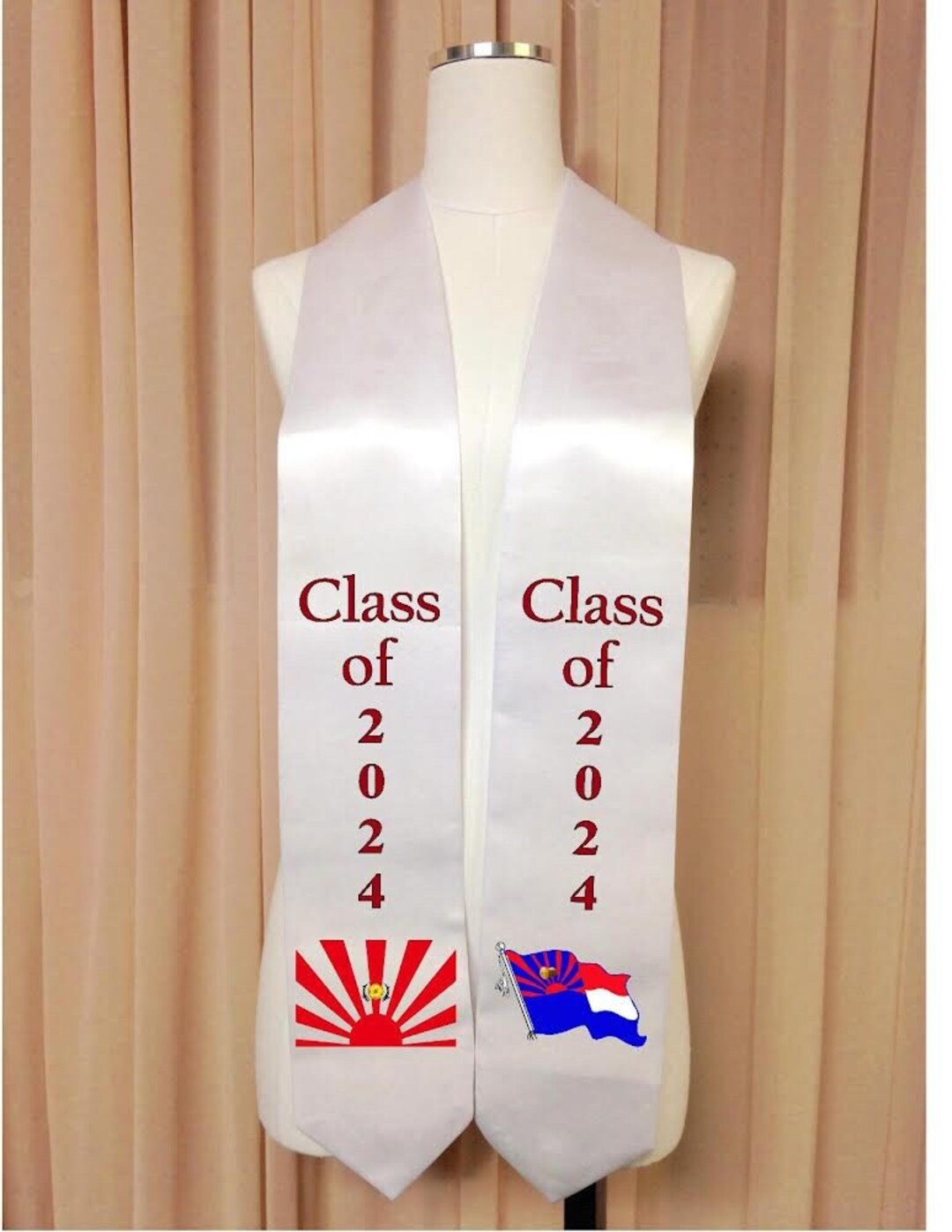 Karen White Graduation Stole. 72 - Etsy