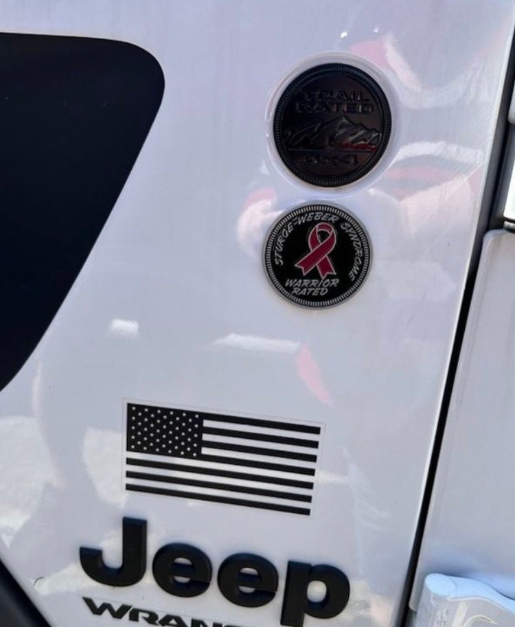 Jeep Badge Sturge-weber Syndrome Awareness Ribbon - Etsy