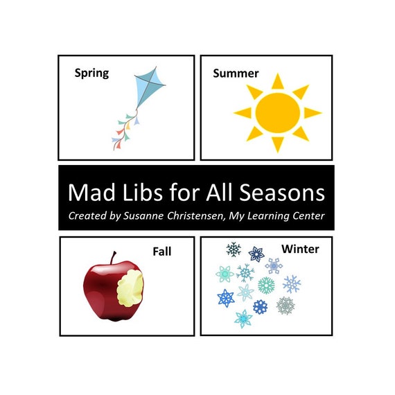 Mad Libs for all Seasons: Spring Summer Fall Winter | Etsy