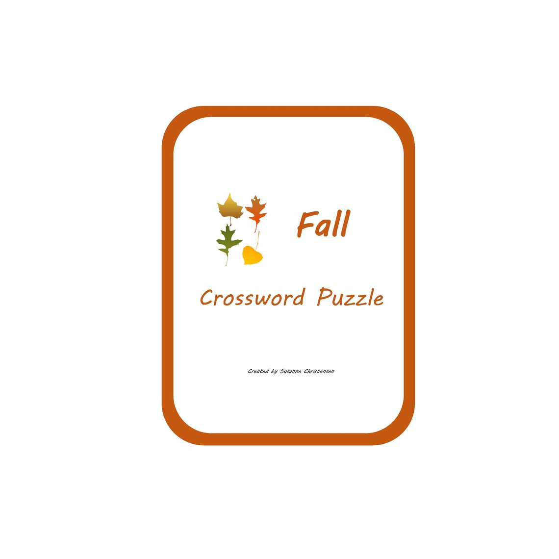 Fall Crossword Puzzle Digital Download Etsy fall-crossword-puzzle-digital-download-etsy