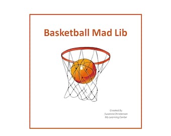 Basketball Mad Lib - Etsy