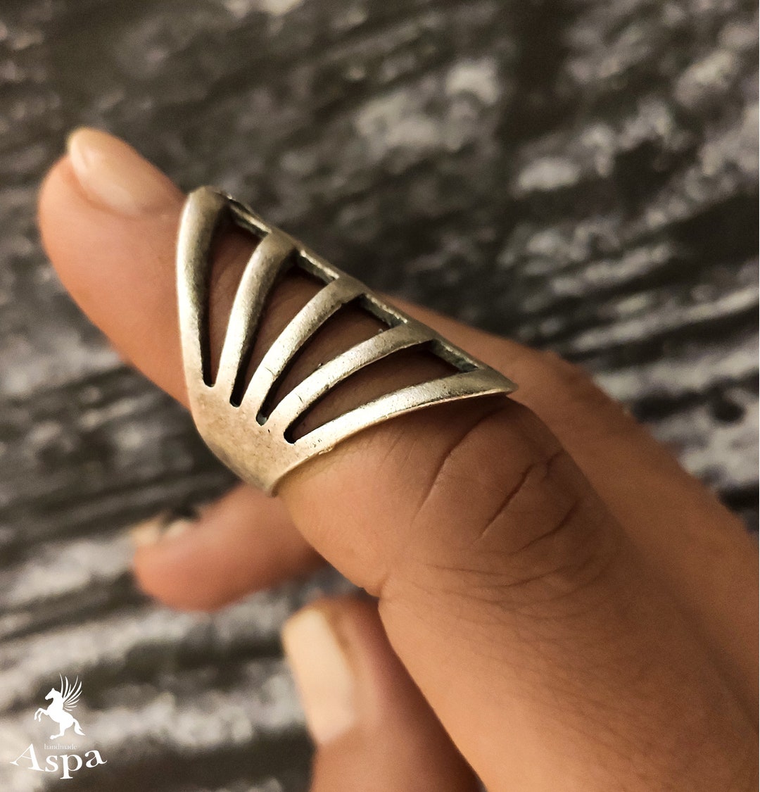 Arthritis Finger Splint Ring, Mallet Hammered Textured Rings, EDS ...