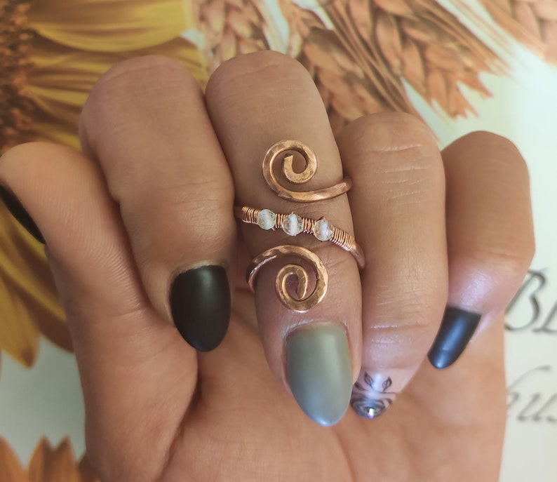 Arthritis Finger Splint Ring Hammered Textured Rings EDS - Etsy