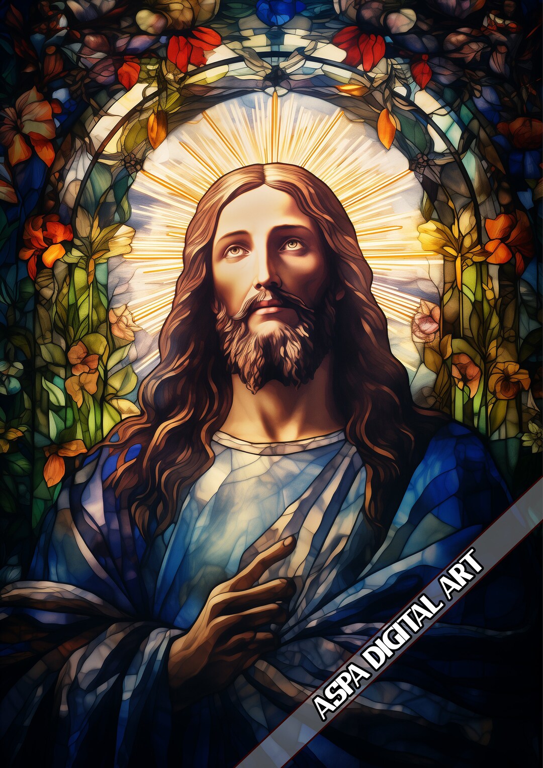 Handcrafted Jesus Christ Digital Wall Art Jesus Christ - Etsy
