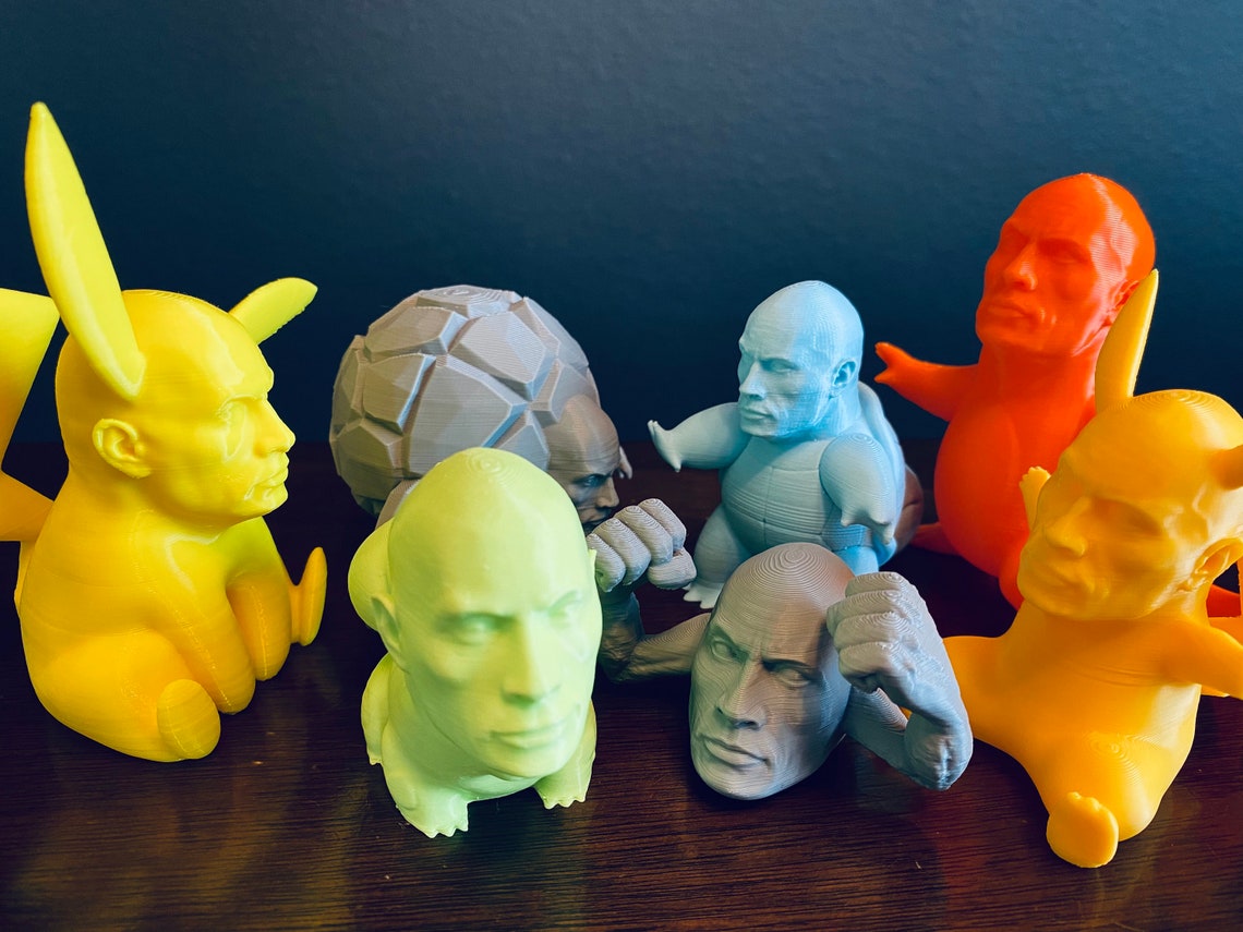 The Original Rock Pokemon Set Pikachu Charmander Squirtle - Etsy Canada