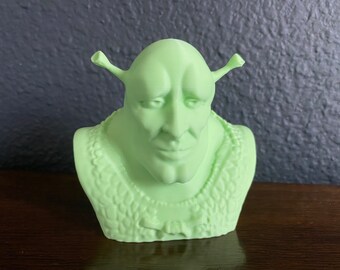Handsome Shrek / Squidward Bust 3D Printed Painted or - Etsy UK