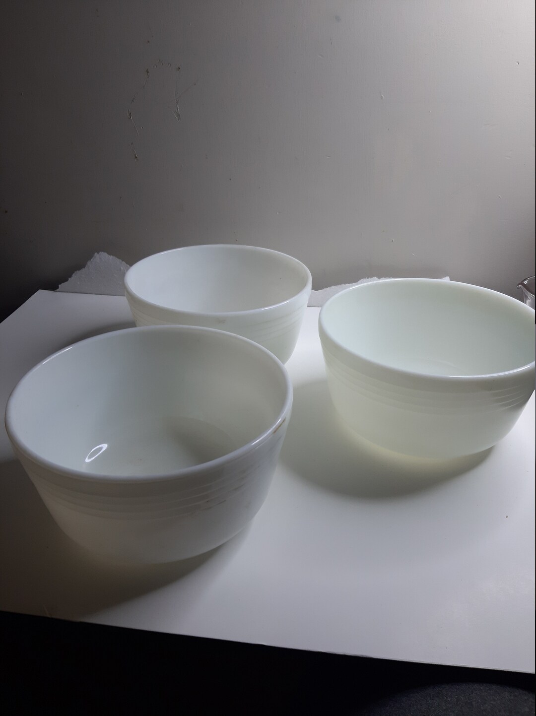 Set of 3 Vintage Fire King Glass Mixing Bowls - Etsy