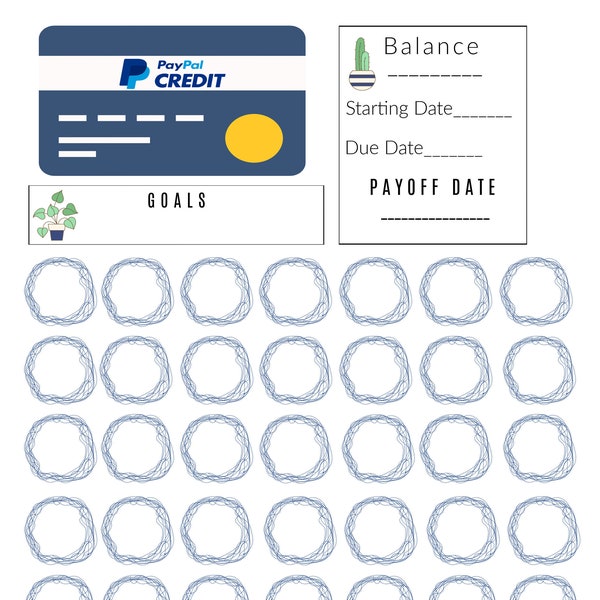 Credit Card Tracker Pdf Template - Etsy