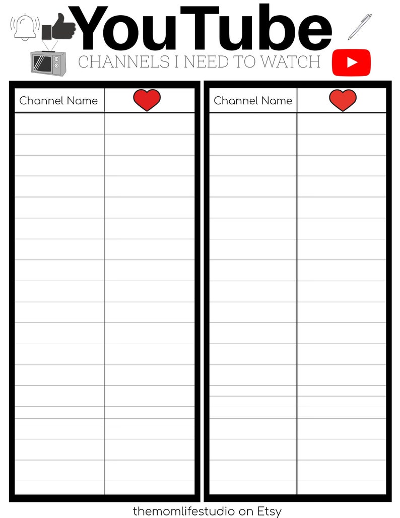 Youtube Channel Tracker - Etsy