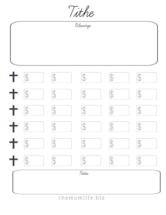 Tithe Challenge | Etsy