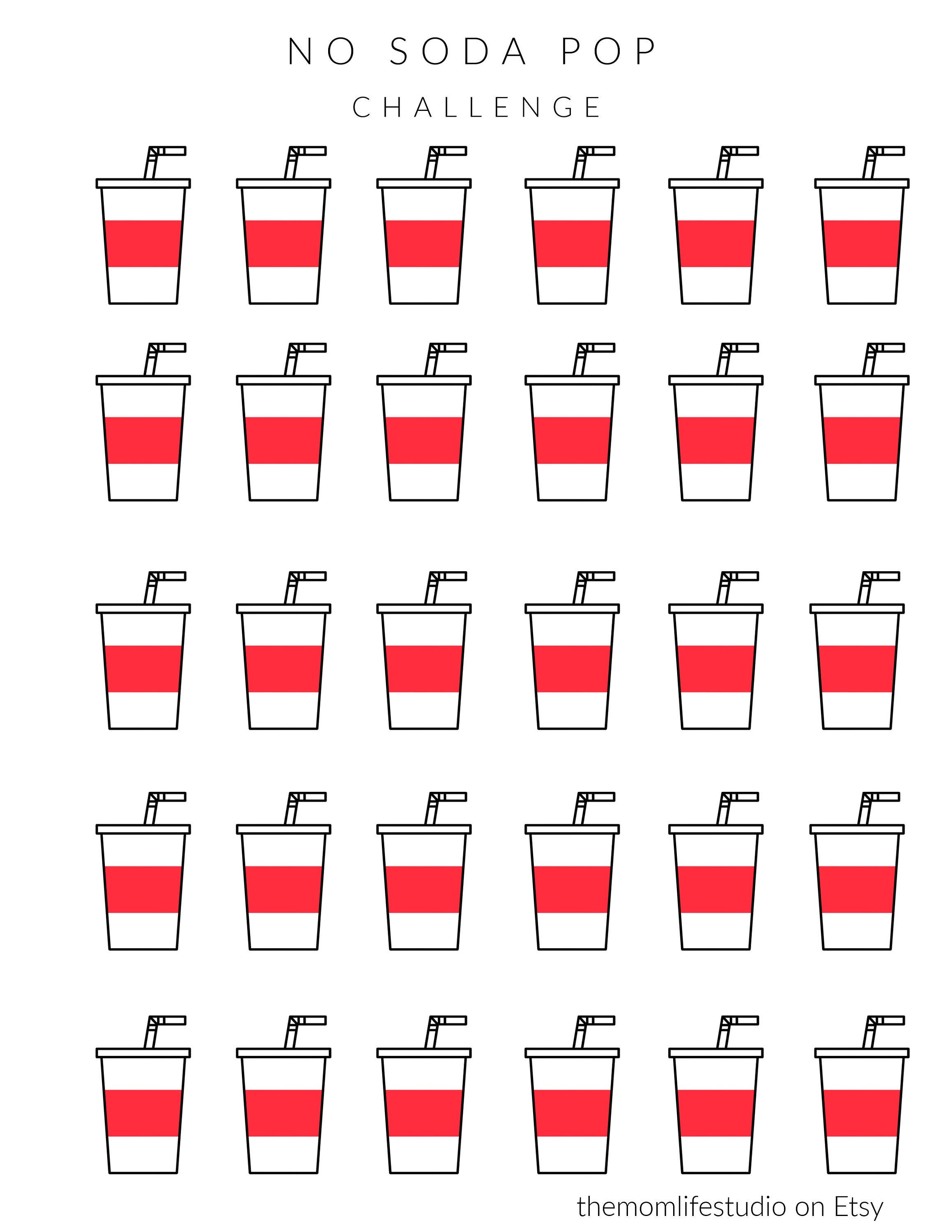 No Soda Pop Challenge | Etsy