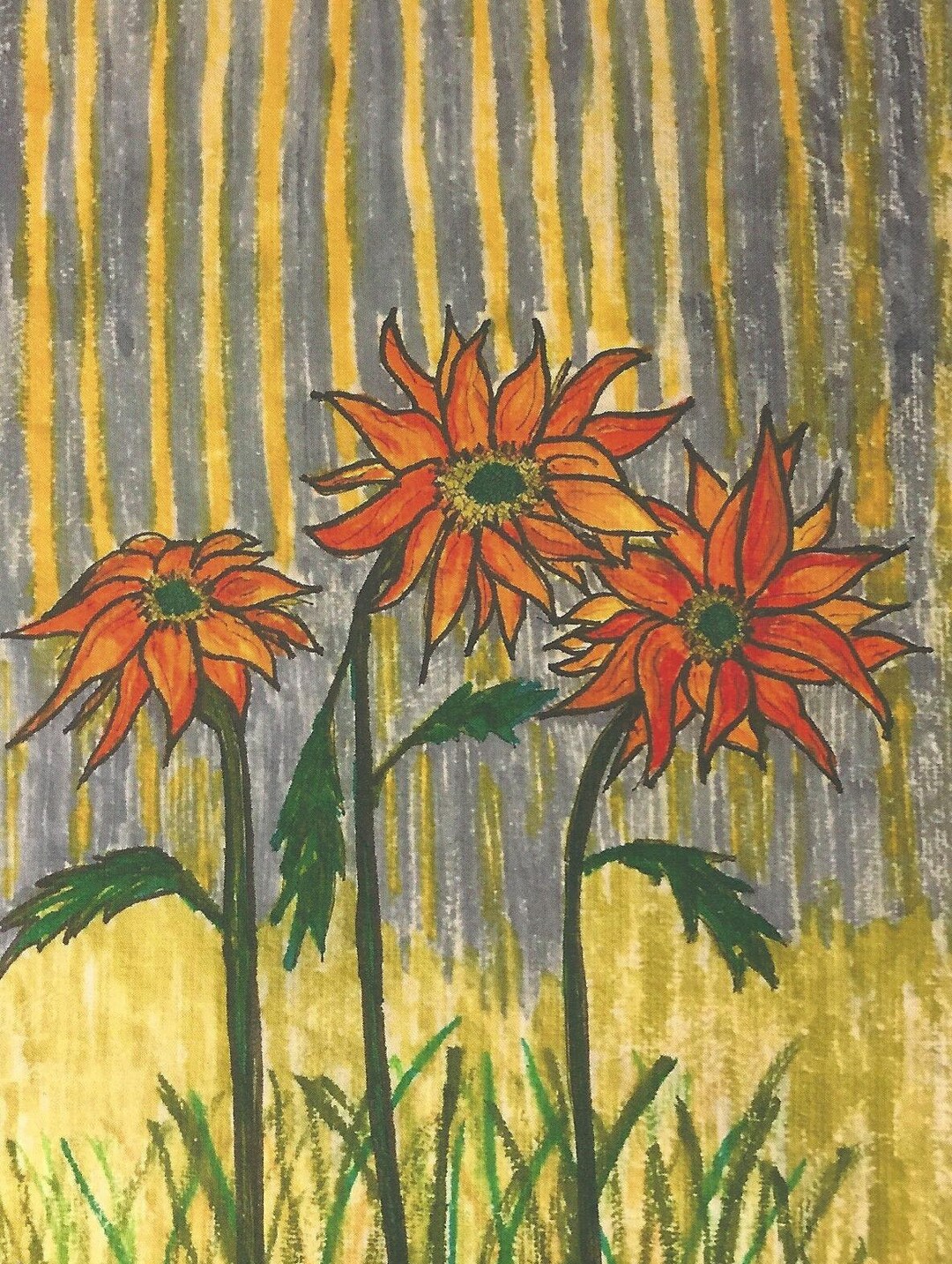 Droopy Sunflowers Watercolor Magnet - Etsy