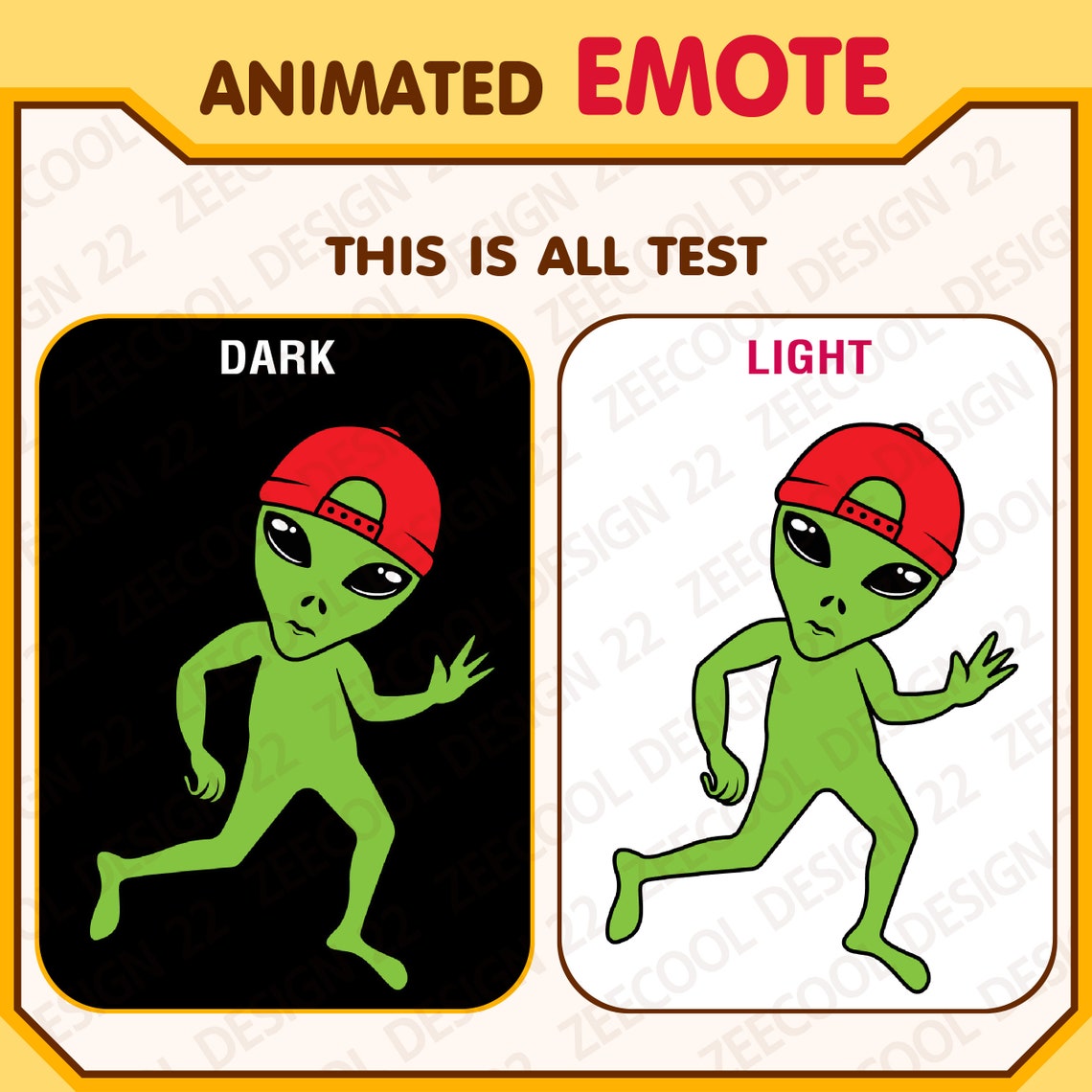 Animated Twitch Emote, Dancing Alien Emote, Dance Emote, Green Man ...
