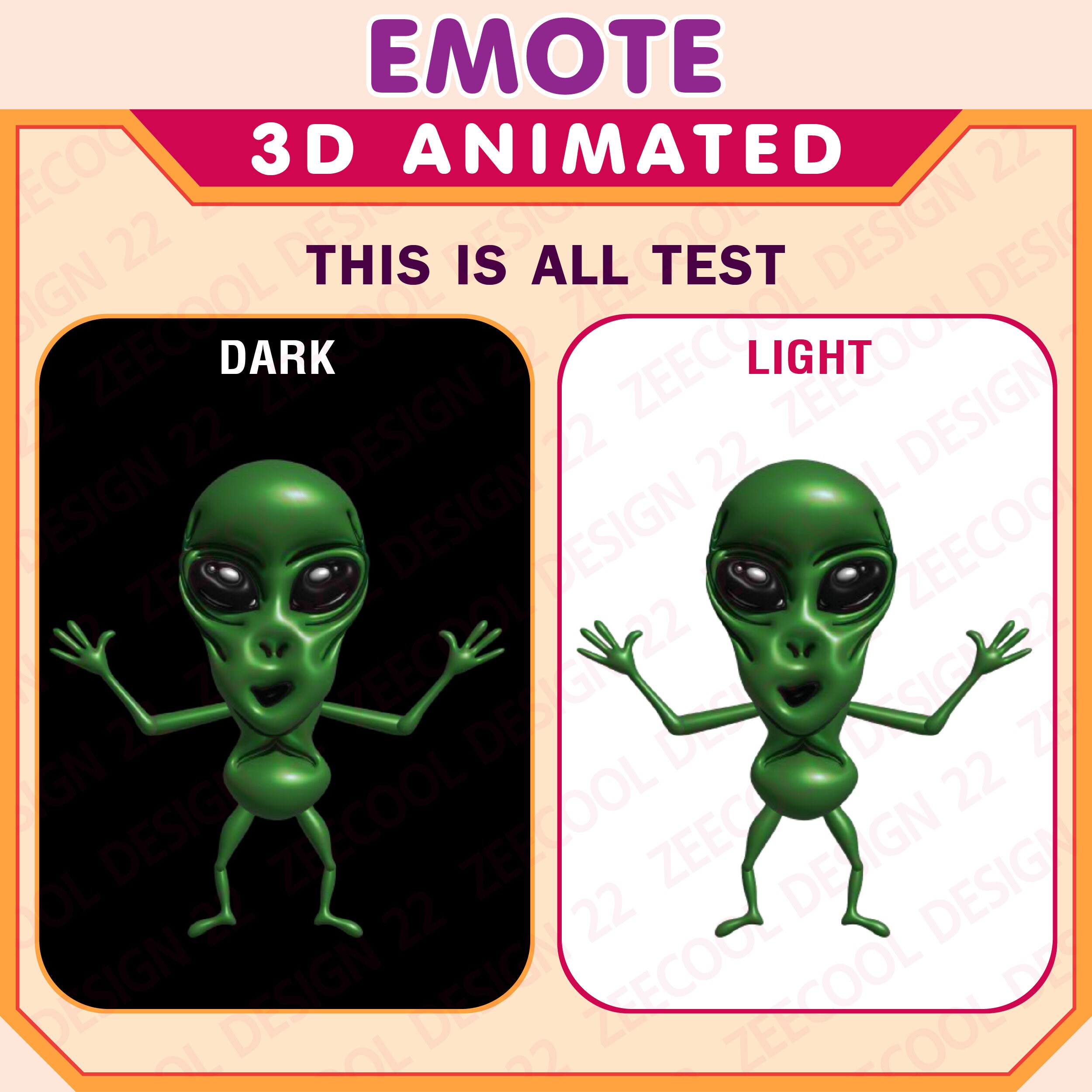 Animated Twitch Emote, Dancing Alien Emote, Dance Emote, Cute Emote ...