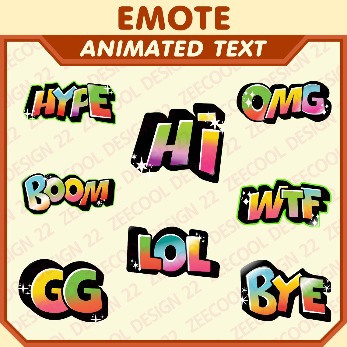 Animated Text Emotes, Animated Emotes, Twitch Emotes, Discord Emotes ...