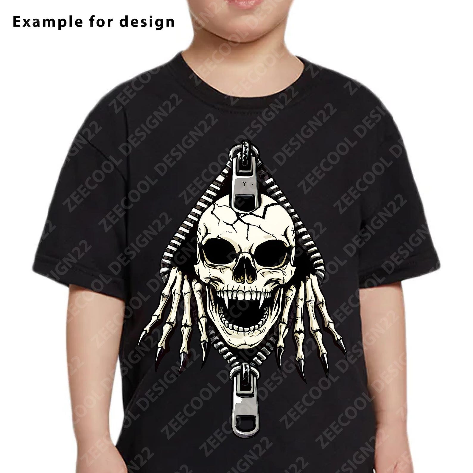 Skull Rip Open Zipper Shirt PNG, Skull Rip Open Shirt Png, Skull Png ...