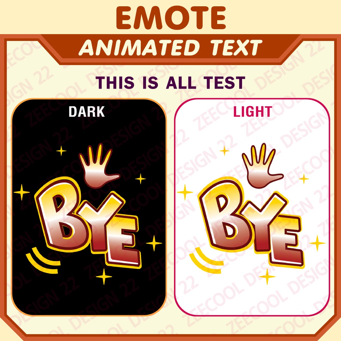 Animated Twitch Emote, BYE Emote, Animated Emote, Twitch Emote, Emote ...