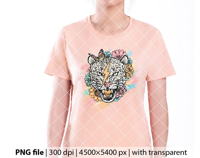 Snow Leopard PNG Flowers PNG Leopard Flowers Butterfly - Etsy