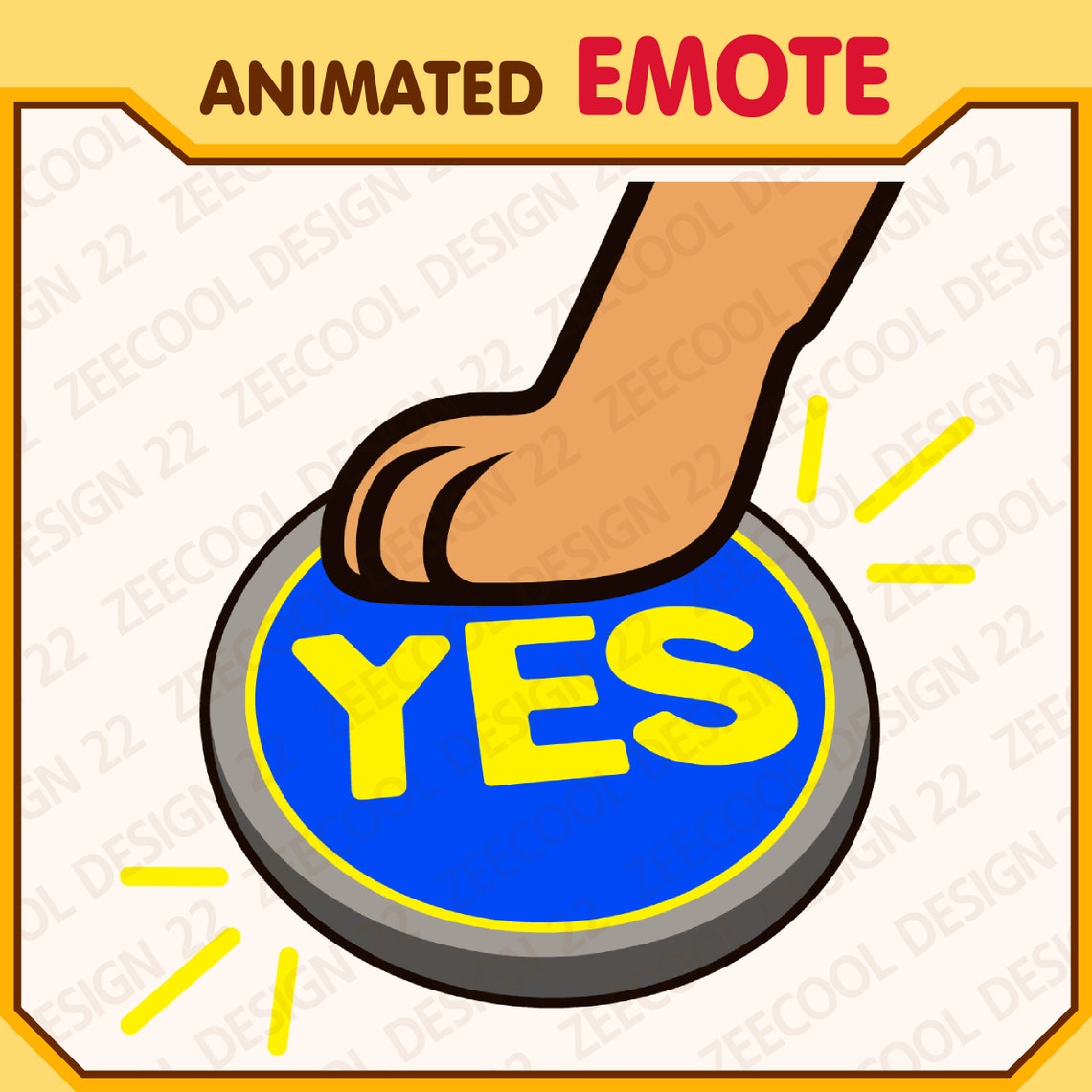 Yes Button Animated Emote, Yes Keyboard Emote, Animated Emote, Yes ...