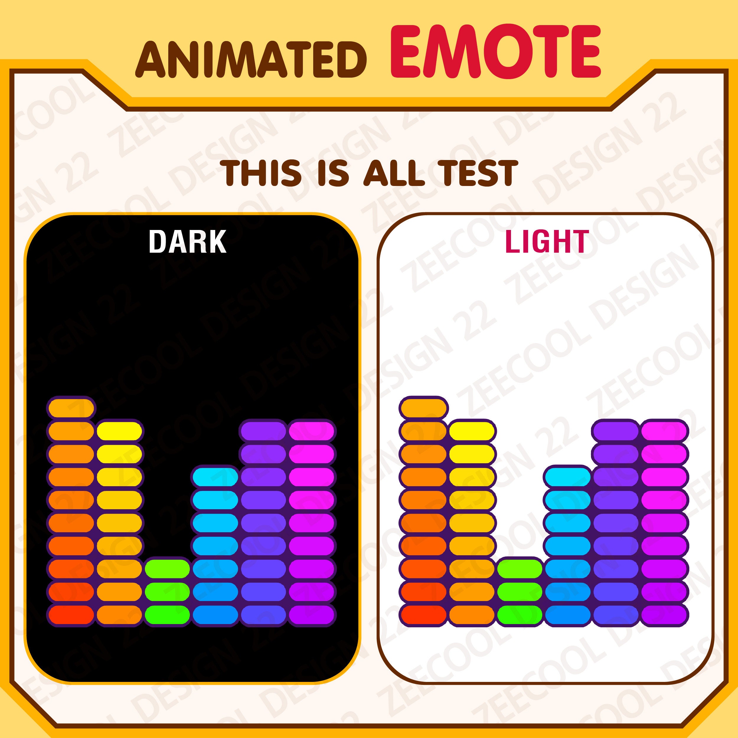 Animated Twitch Emote, Equalizer Music Emote, Animated Emote, Music ...