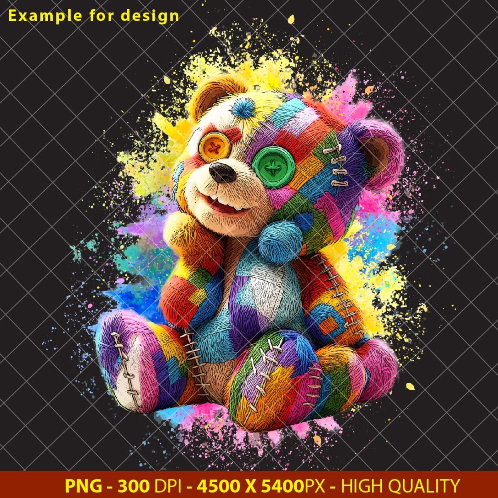 Cute Tattered Teddy Bear PNG, Tattered Teddy Bear Png, Teddy Bear ...