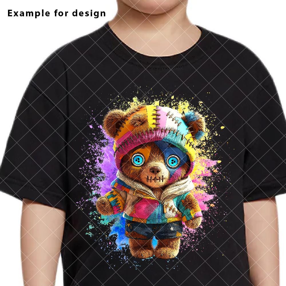 Cute Tattered Teddy Bear PNG, Tattered Teddy Bear Png, Teddy Bear ...