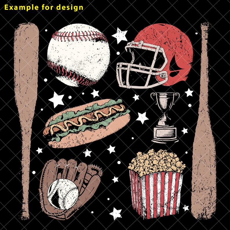 Retro Baseball Design Png, Baseball Shirt Print Png, Baseball ...