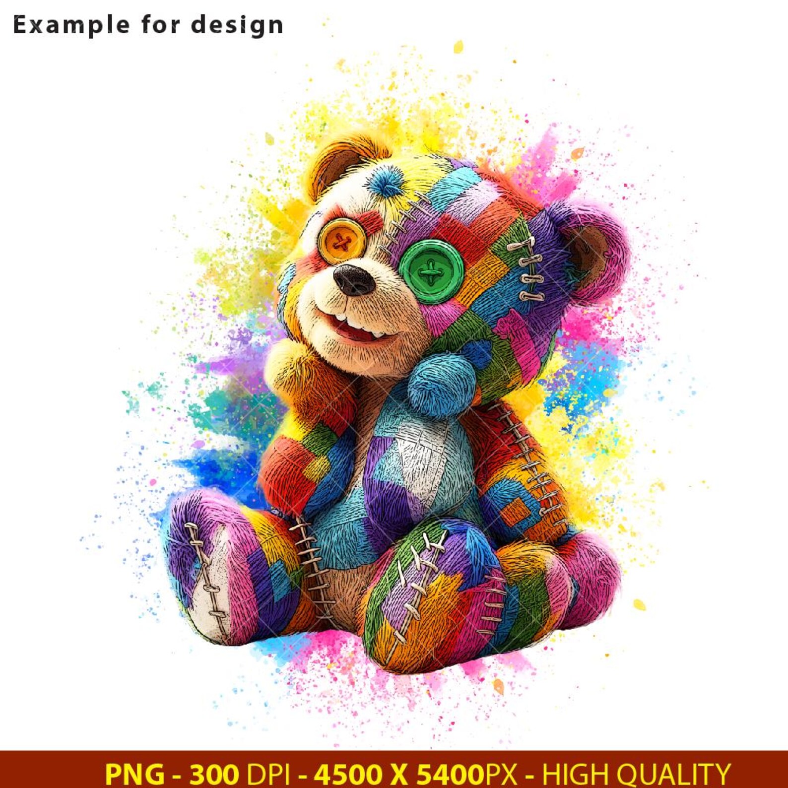 Cute Tattered Teddy Bear PNG, Tattered Teddy Bear Png, Teddy Bear ...