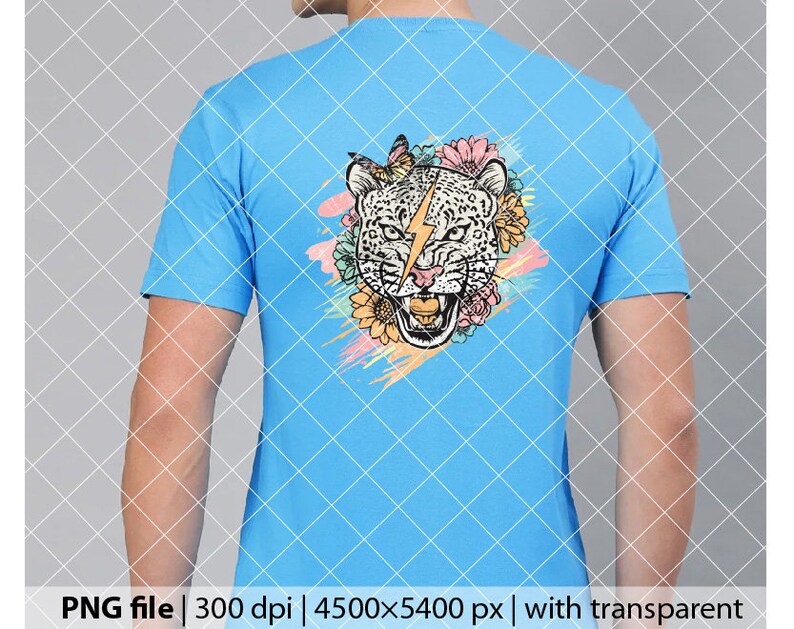 Snow Leopard PNG Flowers PNG Leopard Flowers Butterfly - Etsy