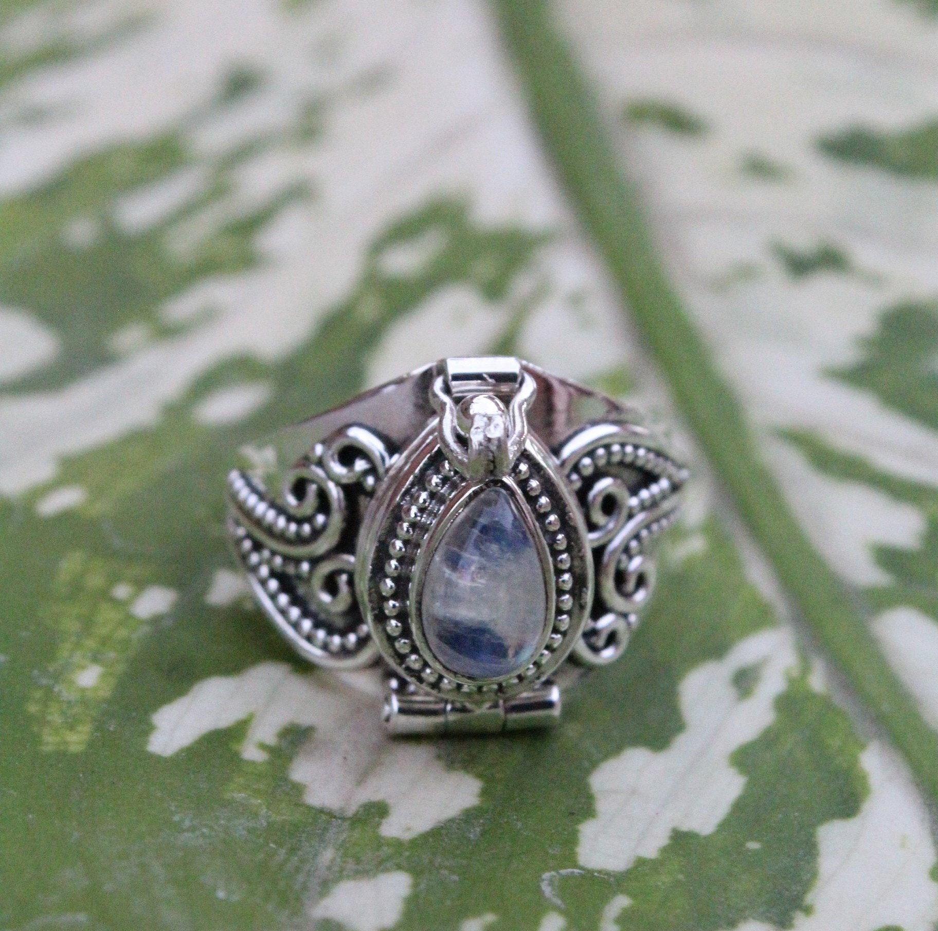 Mother Day Gift Natural Moonstone Ring 925 Sterling Silver - Etsy India