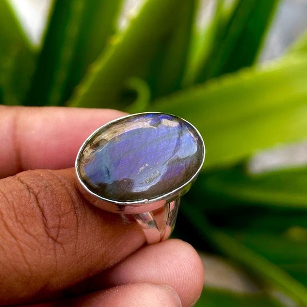 Labradorite Ring - Etsy