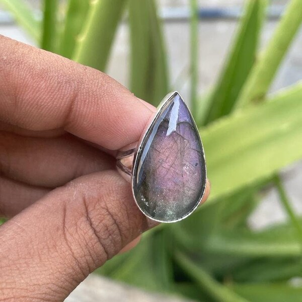 Labradorite Ring - Etsy