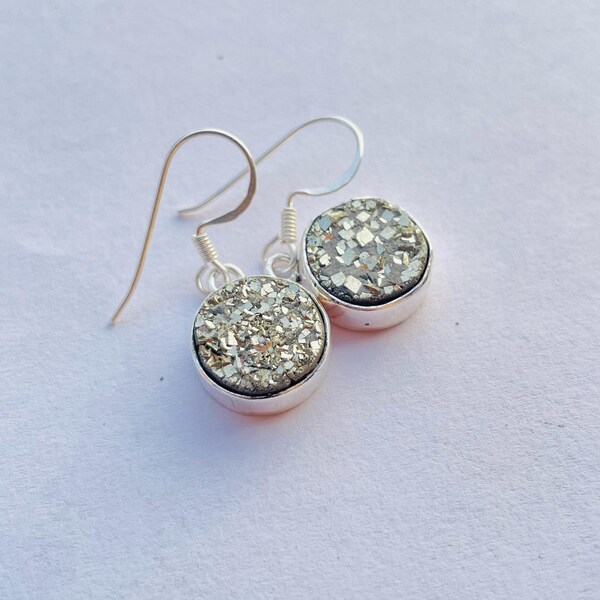 Pyrite Earrings - Etsy