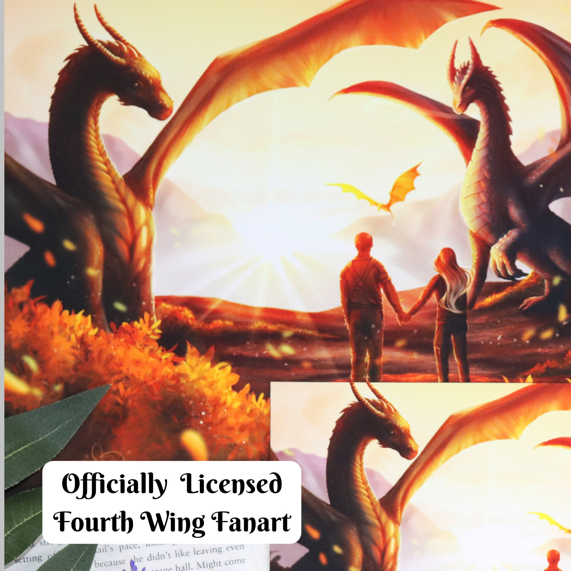 Fourth Wing Book Fanart Fantasy Book Lover Gift for Her Best - Etsy