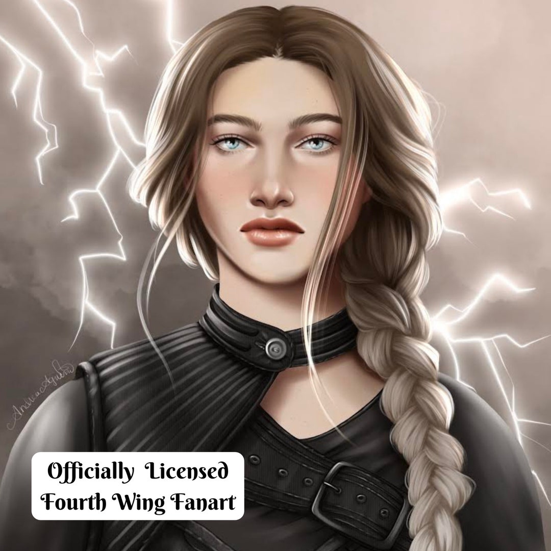 Fourth Wing Book Fanart Fantasy Book Lover Gift for Her Best Friend ...