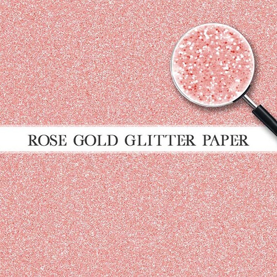 Rose Gold Glitter Digital Paper for Text Objects Backgrounds | Etsy