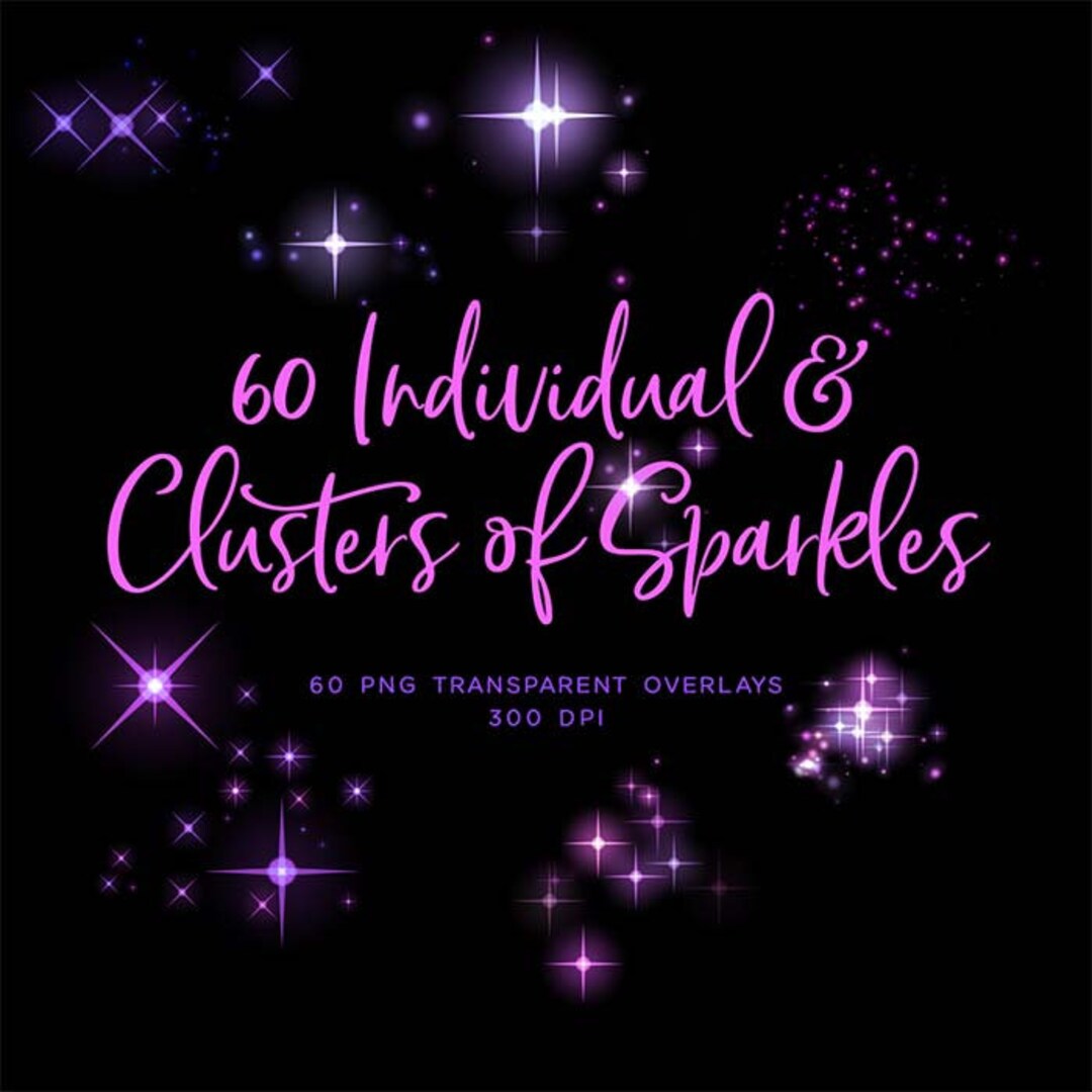 Individual & Clusters of Sparkles - Sparkly Sparkles 60 PNG Transparent ...