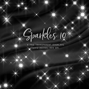 Sparkles 10 Silver Sparkly Sparkles With Glitter and Glow 8 PNG Transparent Overlays High ...