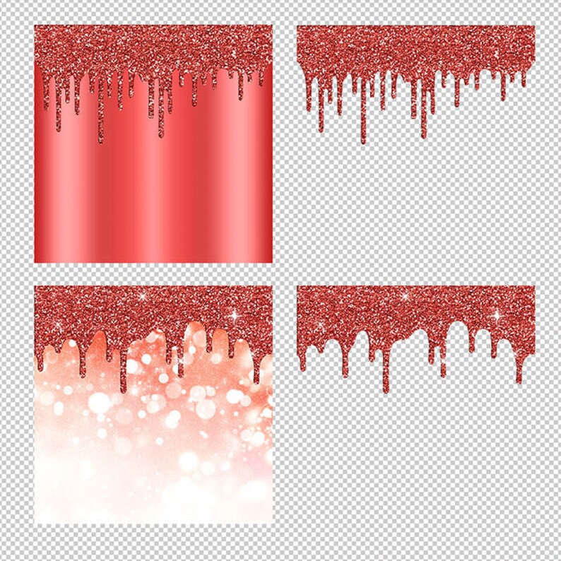 Red and Glitter Drips Backgrounds & PNG Transparent Images - Etsy