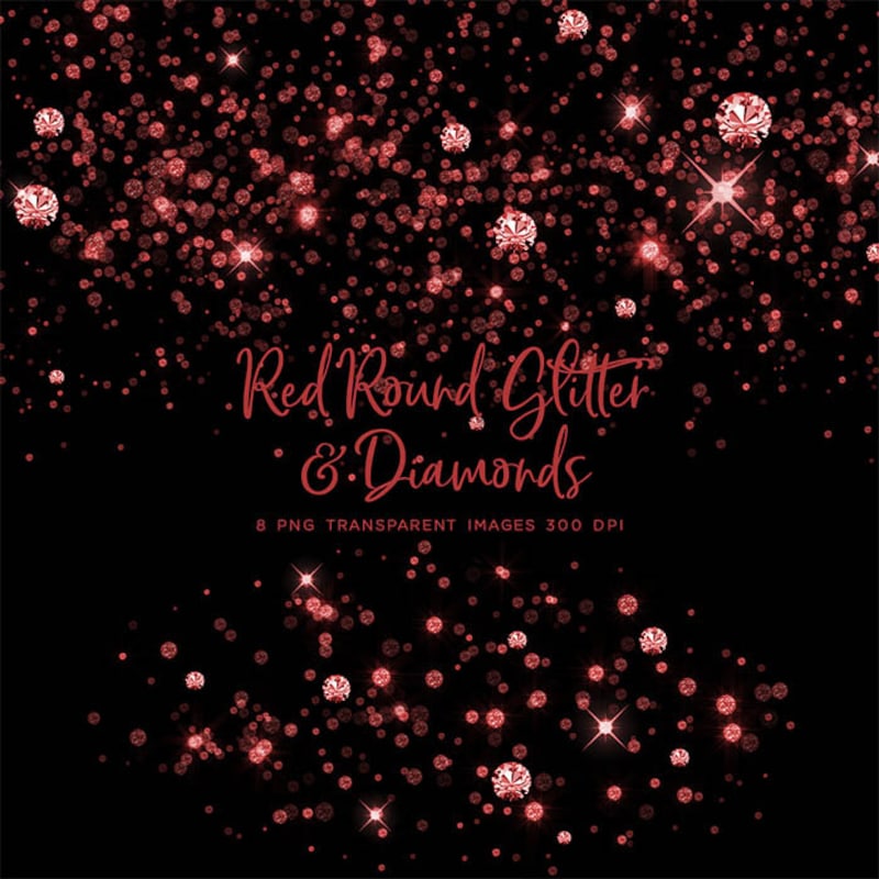 Ruby Red Glitter Etsy