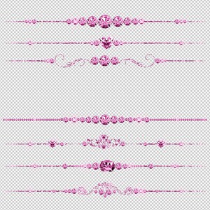 Pink Diamond Dividers Clip Art Gemstone - 7 PNG Transparent Images High ...