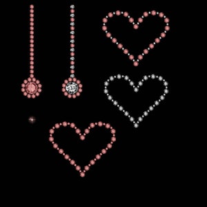 Luxury White & Rose Gold Diamonds Clip Art Sparkly Bling Gemstone 19 ...