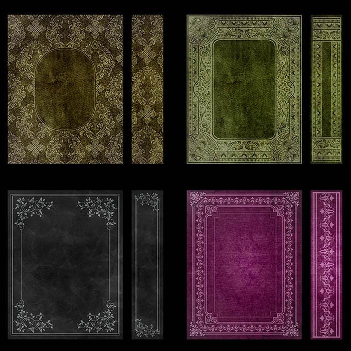 Ornate Book Covers With Designs With Spine Vol 1 Variation - 28 High ...