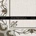 Ornate Book Covers With Spine Vol 4 Creme Linen & Dark Brown Frames ...