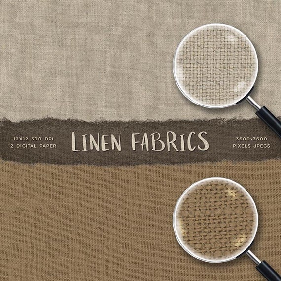 Linen Fabrics 2 Colors Photos of Real Linen Fabrics | Etsy