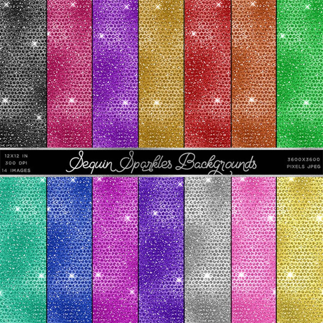 Sequin Sparkles Backgrounds Vol 1 - Backgrounds & PNG Transparent ...