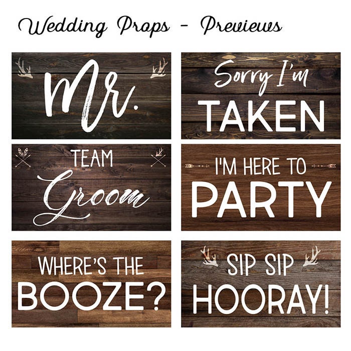 Wedding Photo Booth Props Rustic Wood Designs Fence - Etsy