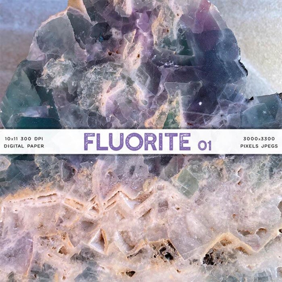 Fluorite 01 Agate Gemstone Crystal Gem Photograph Texture Digital Paper ...