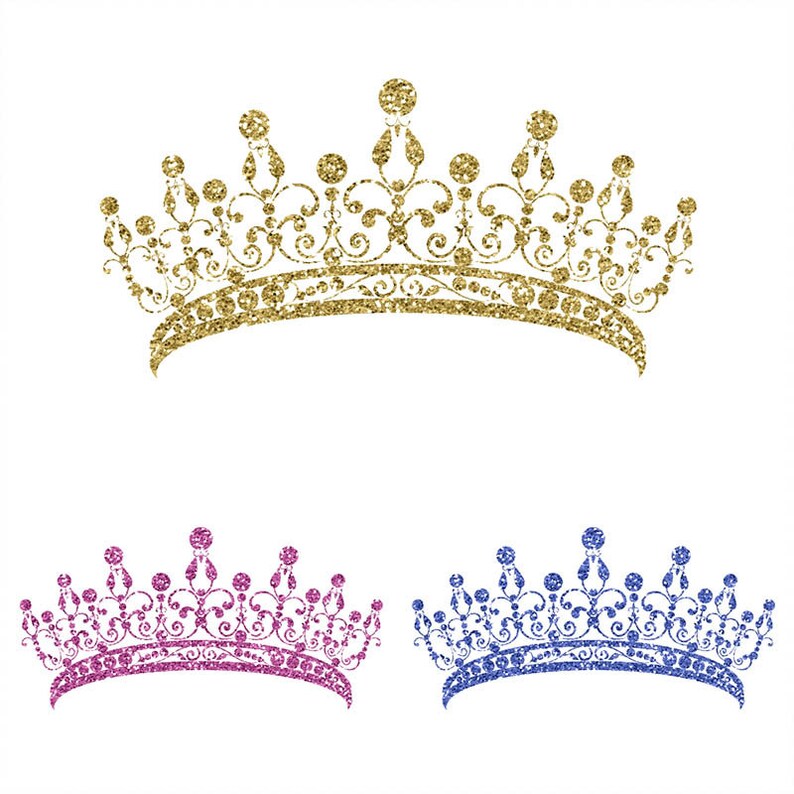 Glitter Crown 41 - 15 Different Colors PNG Transparent Images High ...